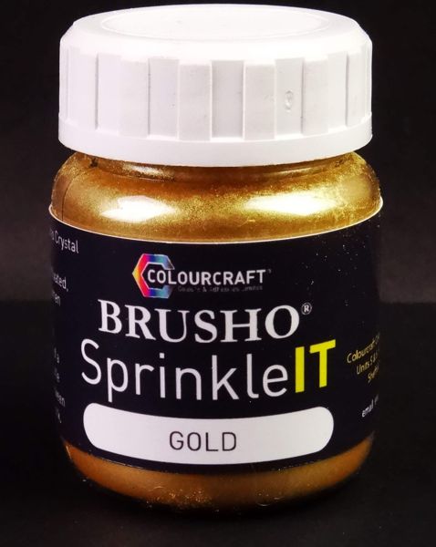 Brusho SprinkleIT Metallic Gold - Tando Creative Ltd