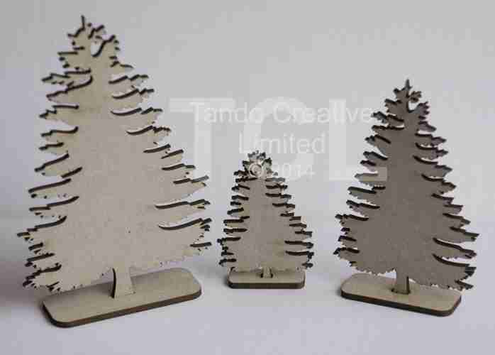 Fir Trees standing, set of 3 - Tando Creative Ltd