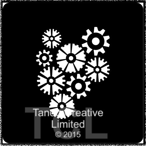 Mini Stencil - Cogs - Tando Creative Ltd