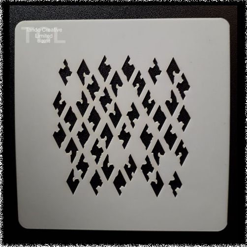 Mini Stencil - Distressed Harlequin Small - Tando Creative Ltd