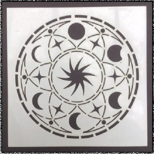 Fiona Randall Stencils: Mandala Moon - Tando Creative Ltd